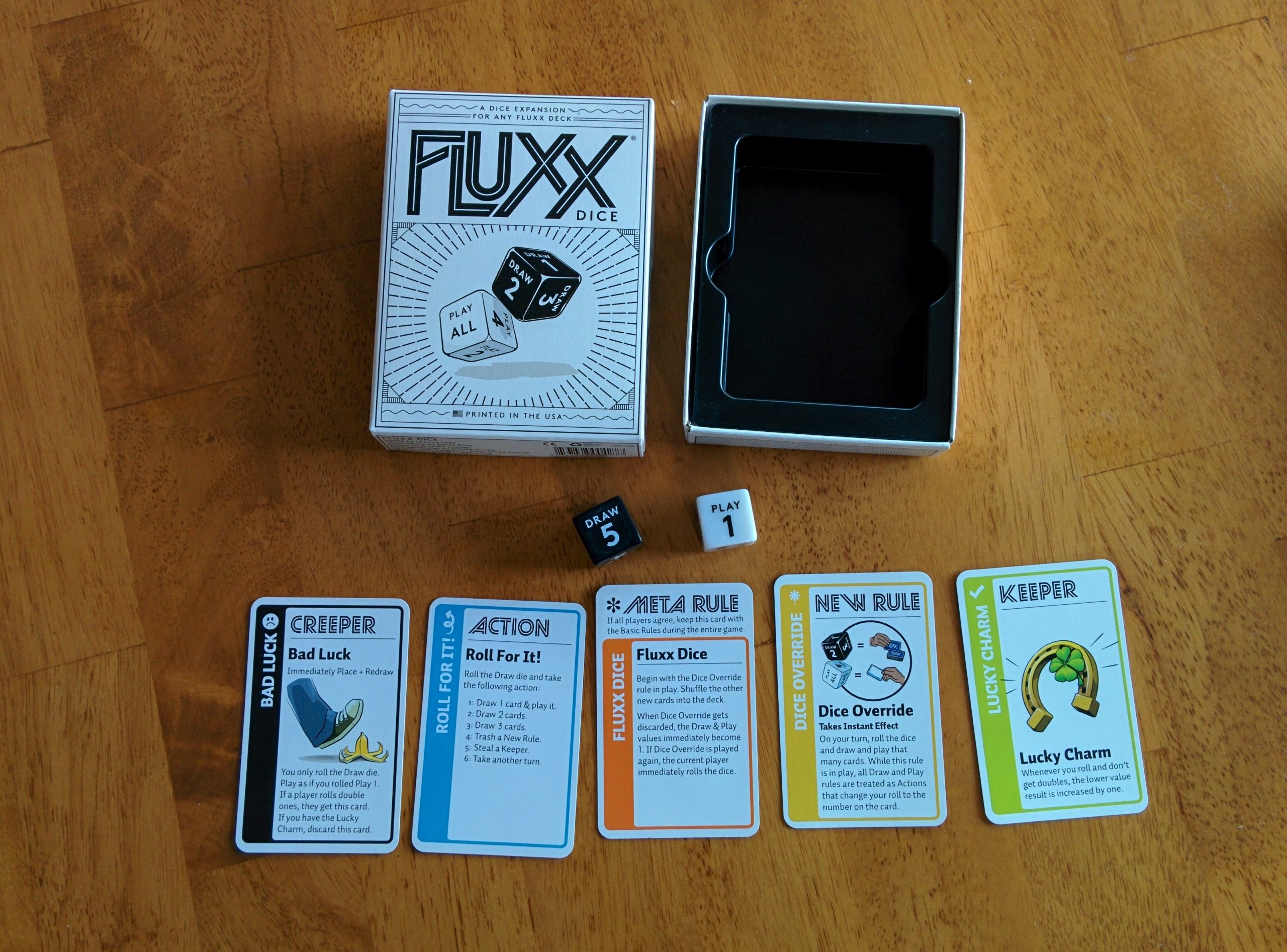 Fluxx Dice Expansion Card Game Review